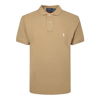 Polo Ralph Lauren Beige Piquet Fabric Polo Shirt - - Tops - Herren - Beige - M