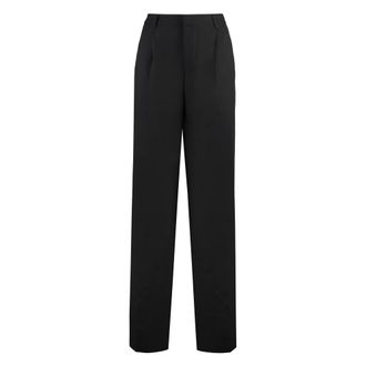 Pantaloni Torino Leinen Viskose Ma&szlig;geschneiderte Hose - - Trousers - Damen - Schwarzk - XL