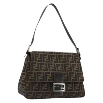 Fendi Pre-owned Vintage Zucca Canvas Schultertasche - - Pre-owned - Damen - Braun - ONE SIZE