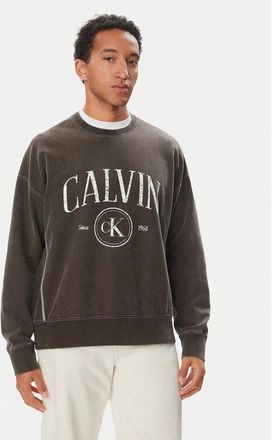 Calvin Klein Jeans Sweatshirt LV04RH209G Dunkelbraun Regular Fit