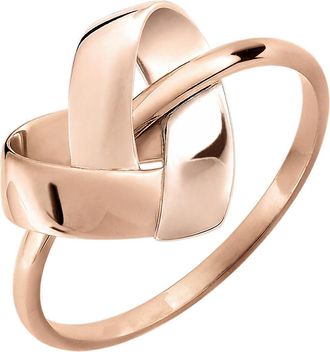 Edenly Origami Herz Ring - 750er Ros&eacute;gold (18 Karat)