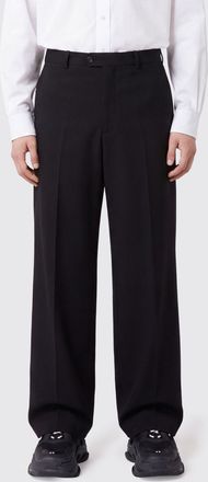 Balenciaga Ma&szlig;geschneiderte Twill-Hose mit weitem Bein und versetztem Verschluss