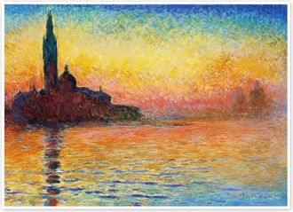 Posterlounge San Giorgio Maggiore Poster von Claude Monet 70 x 50 cm Wandbilder Wanddeko