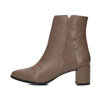 Notre-V Taupe Stiefeletten mit Spitzer Zehenpartie - - Shoes - Damen - Grau - 40 EU