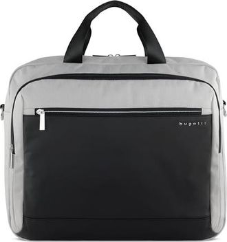 Bugatti Sera Sacoche Ordinateur Portable 15.6 Pouces RFID, Porte Document - gris clair