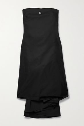 Givenchy Minikleid Aus Twill Mit Drapierungen Und Verzierung - Schwarz