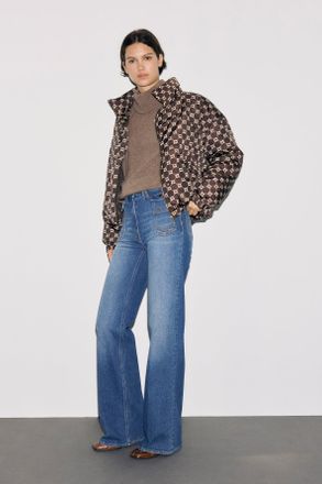 Gerard Darel Doudoune &agrave; monogramme - AMAR - Marron