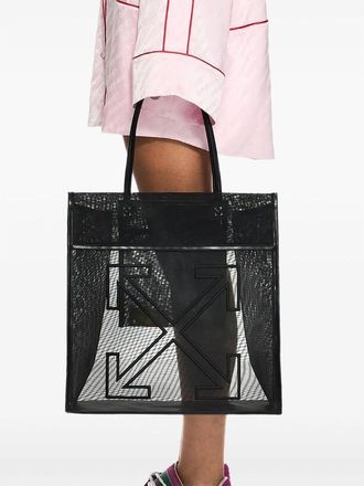 Off-white Mesh Tote Bag - Black