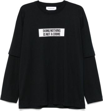 &Eacute;tudes Studio T-Shirt mit grafischem Print - Schwarz