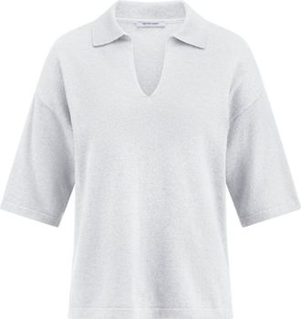 Peter Hahn Polo-Pullover Peter Hahn weiss