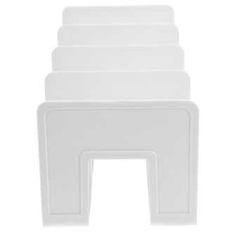 TOPBATHY Multifunktionaler Dokumenten Organizer Acryl File Rack mit F&auml;chern Vertikaler Schreibtisch B&uuml;cherhalter f&uuml;r B&uuml;ro und Schule Platzsparender Desktop Org