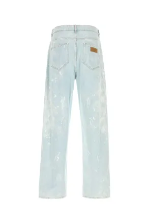 Maison Margiela Mens Pockets Jeans Blue Cotton