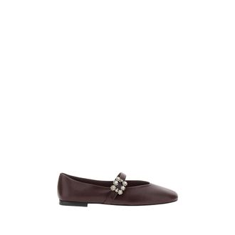 Roger Vivier Mini Flower Strass Side Babies - - Shoes - Damen - Braun - 38 EU