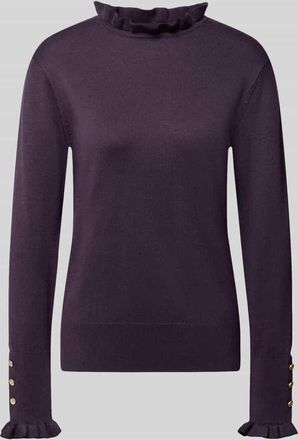 Freequent Strickpullover mit Stehkragen und R&uuml;schen Modell Katie