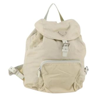 Prada Pre-owned Vintage Nylon Rucksack - - Pre-owned - Damen - Beige - ONE SIZE