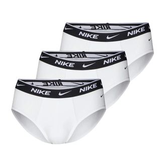 Nike Homme, Sous-v&ecirc;tements, Blanc, Taille: L Lot de 3 slips &eacute;lastiqu&eacute;s griff&eacute;s