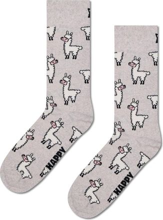 Happy Socks Socken mit Lama-Motiven mit teilrecycelter Baumwolle in