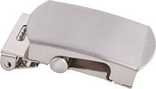 shenky Boucle de ceinture de qualité - pour ceinture en tissu/militaire - 4 cm - Gris argenté