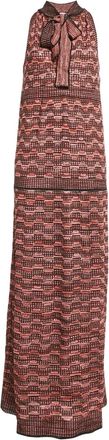 Missoni robe en maille à dos-nu - Marron