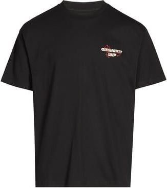 Carhartt Work in Progress Baumwoll-T-Shirt in Schwarz
