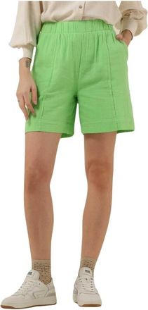 Y.A.S High Waist Shorts Yaspiro - - Shorts - Damen - Gr&uuml;n - S