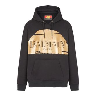 Balmain Homme, Sweatshirts et sweats &agrave; capuche, Noir, Taille: M Disney x : The Lion King - Sunset Print Sweat &agrave; capuche