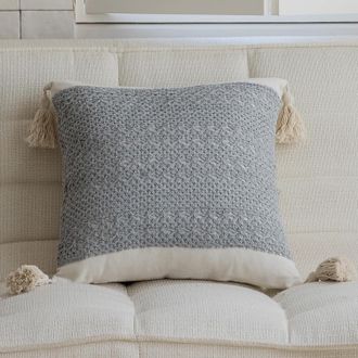 Generic Boho Kissenbezug 40x40 Baumwolle 2er Set Mit Fransen, Handgewebt, Weihnachts- Und Neujahrs Dekokissen F&uuml;r Sofa Wohnzimmer Kissenbezug 50x50, Festliche