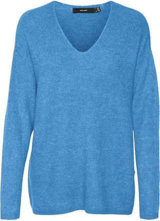 Vero Moda VMCREWLEFILE LS V-Neck Blouse NOOS