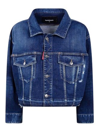 Dsquared2 Straight Leg Jeans - Blau