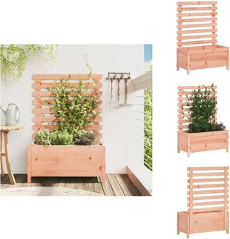 vidaXL Vidaxl - Jardini&egrave;re avec support 79x39,5x114 cm bois massif douglas - Jardinierre En Bois - Jardini&egrave;re Ext&eacute;rieure - Pot De Fleurs Ext&eacute;rieur