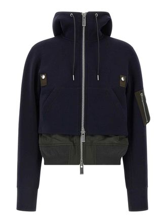sacai Bomberjacke - Blau