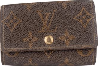 Louis Vuitton Portemonnaie - Louis Vuitton Canvas Monogram Keyholder - Gr. unisize - in Braun - f&uuml;r Damen