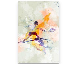 Paul Sinus Art Tennis V 90x60cm auf Leinwand gespannt fertig zum aufhängen