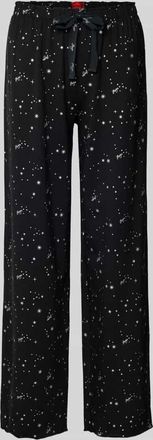 HUGO BOSS Wide Leg Pyjama-Hose aus Modal-Mix