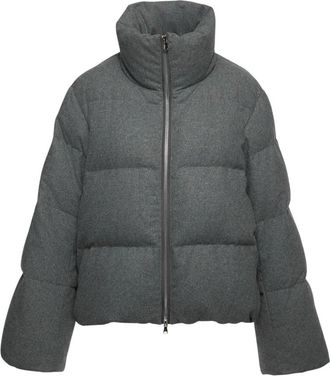 Wakakuu Icons Femme, Vestes, Gris, Taille: 42 FR Storm Puffer Wool Jacket