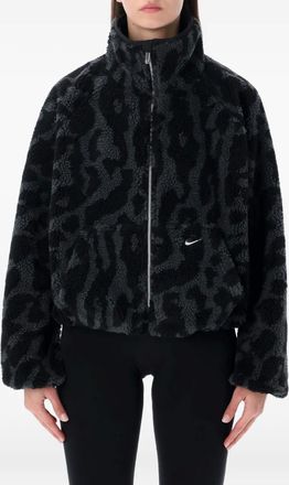 Nike veste à motif léopard - Noir