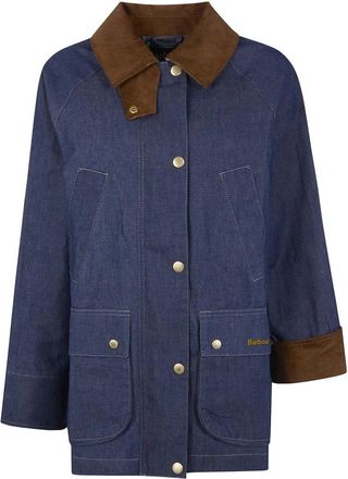 Barbour Gewachste Baumwoll-Utility-Jacke - - Jackets - Damen - Blau - S