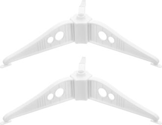 Valiclud 2 St&uuml;ck Weihnachtsbaumst&auml;nder aus Kunststoff Wei&szlig; 10cm Abnehmbare Ersatzhalterung f&uuml;r K&uuml;nstliche Weihnachtsb&auml;ume mit 08cm Stangendurchmesser Stabiler 