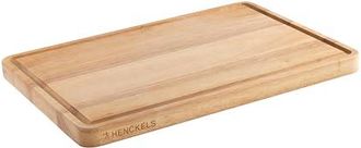 J.A. Henckels International Cutting Board Schneidbrett aus Holz, 40 x 27,5 x 2,5 cm, Saftrille, beidseitig nutzbar