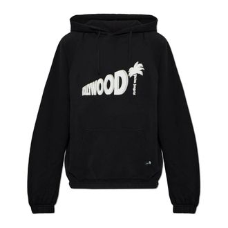 Palm Angels Baumwoll-Sweatshirt mit Print - - Sweatshirts & Hoodies - Herren - Schwarzk - M