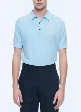 Fursac Polo en coton et cachemire - Taille XXL - Homme