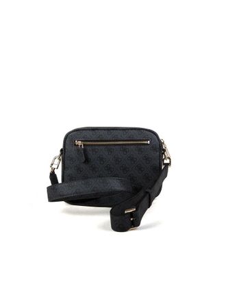 Guess Womens Crossbody Bag Coal Logo Polyurethane - Crossbody-Bags