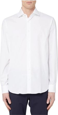Michael Kors Homme, Chemises, Blanc, Taille: 4XL Chemise Moderne Stretch en Popeline