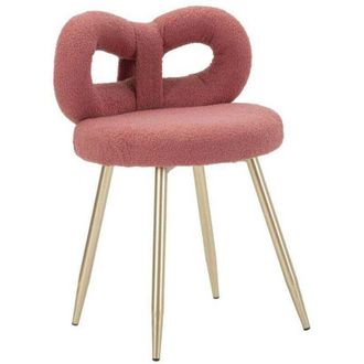 Mauro Ferretti Mauro Ferretti - Chaise en tissu &eacute;ponge Ilary 40 x 67 cm