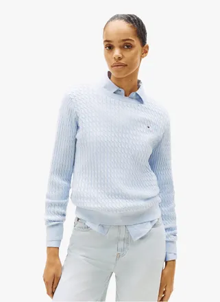 Tommy Hilfiger Pull torsad&eacute; en coton