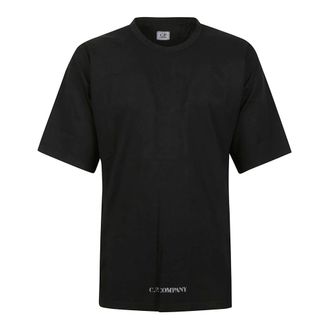 C.P. Company C.p. Company, Homme, Tops, Noir, Taille: L Short Sleeve in 1020 Jersey