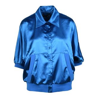 Love Moschino Damen, Blusen & Hemden, Blau, SGr&ouml;&szlig;e