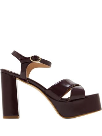 Andrea Gomez Bella Sandalen mit Plateau 110mm - Braun