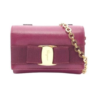Ferragamo Sac Bandouli&egrave;re Pre-owned - Femme - Pre-owned - Violet - Taille: ONE Size