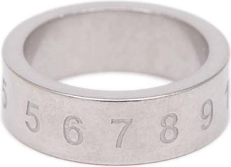 Maison Margiela Homme, Accessoires, Gris, Taille: 46 MM Bague Num&eacute;rique